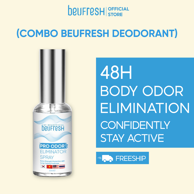 Body deodorant spray BEUFRESH, deodorant roll-on prevents sweating ...