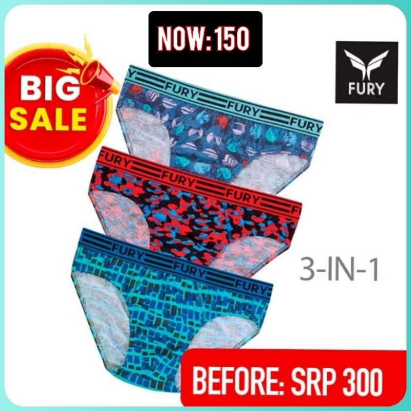 MSE [FURY] 3 IN 1 BRIEFS | Shopee Philippines