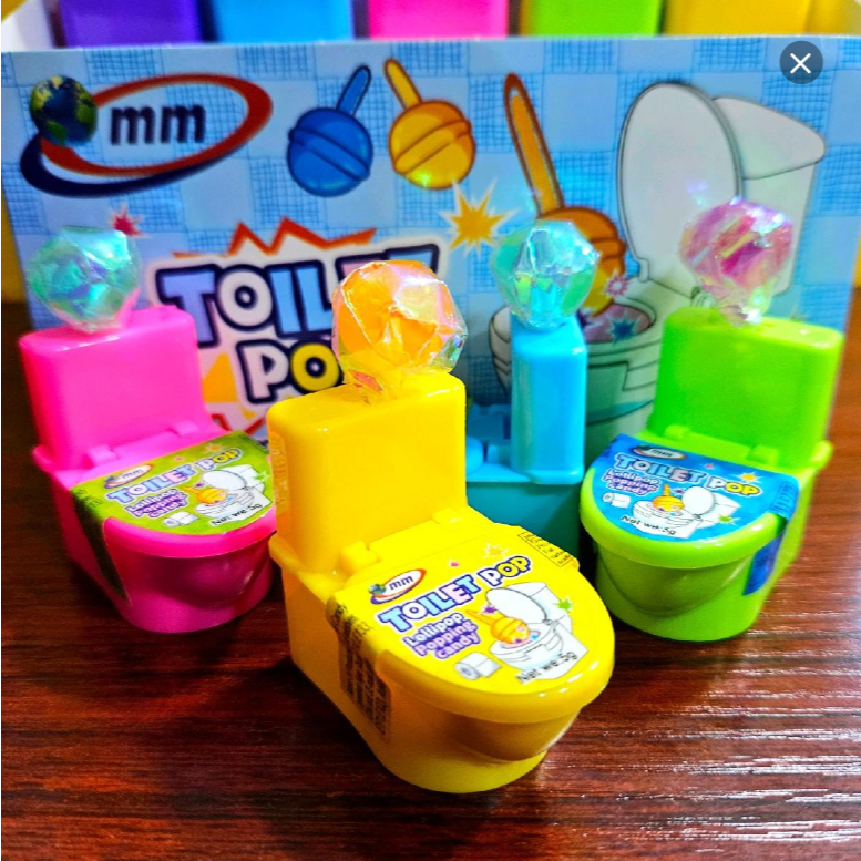 Toilet Bowl Popping Lollipop Candy 30pcs | Shopee Philippines