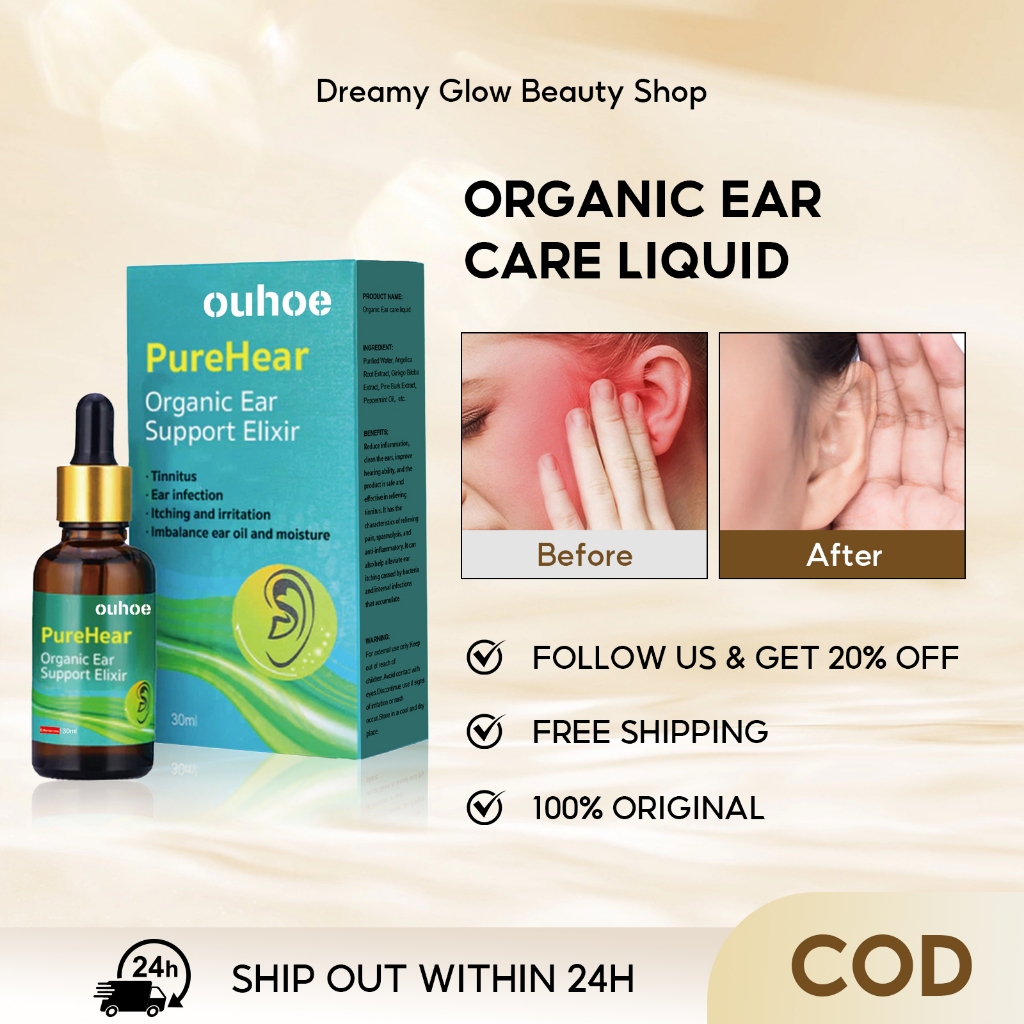 OUHOE Tinnitus Liquid Ear Drops Treatment 30ml Relieve Tinnitus Earache ...