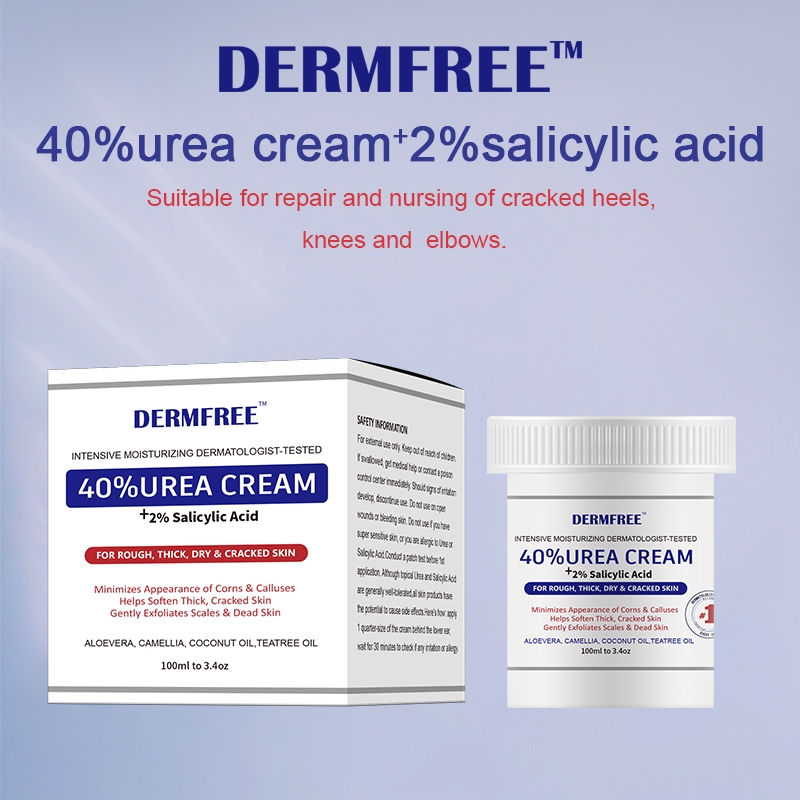 DERMFREE 40% Urea Cream Anti Crack Frostbite Heel Cracking Salicylic ...