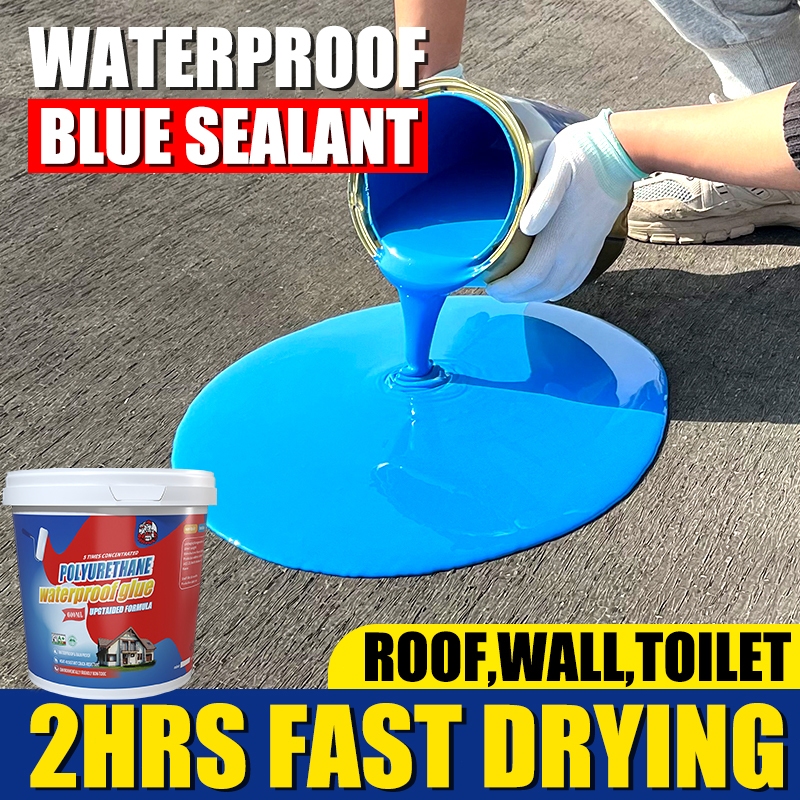 Lasting 10 years Blue Waterproof Paint 600G Powerful Sealant for Roof ...