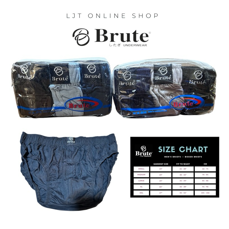 Brute Brief for men assorted color undergarment | Shopee Philippines