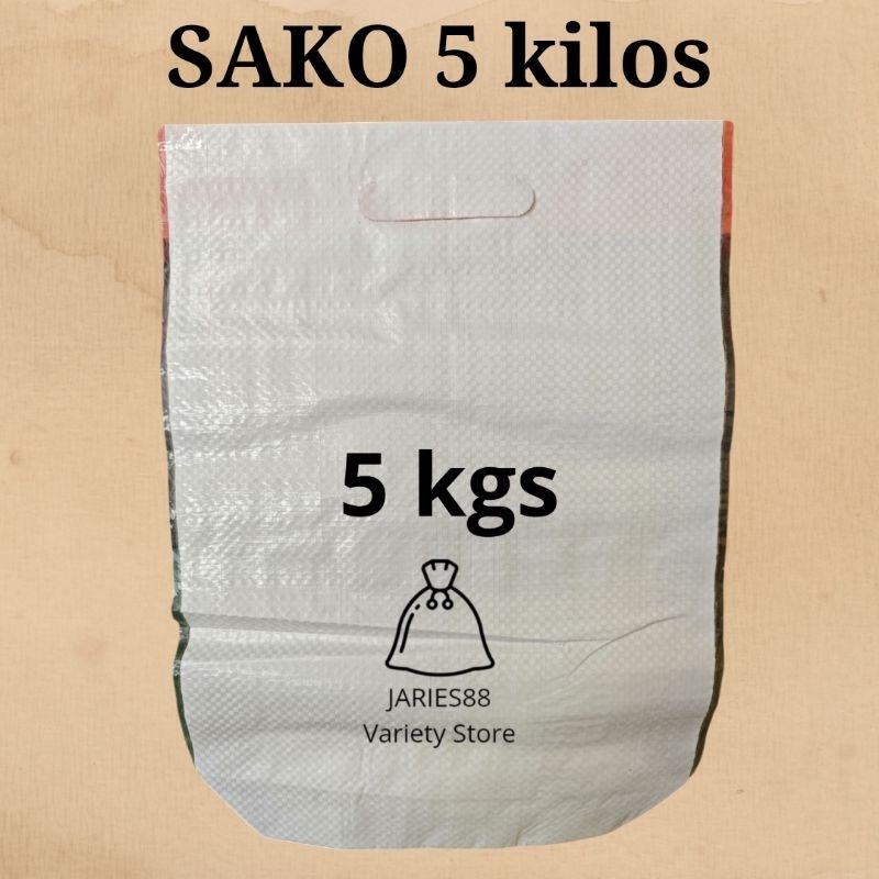 BRAND NEW!!! Sack/Sako Bag 5 kilos (White Coated) | Shopee Philippines