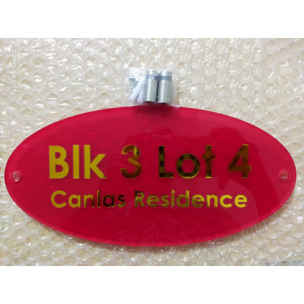 Personalized House Address Plate Blk Lot Signage House Number Outdoor ...