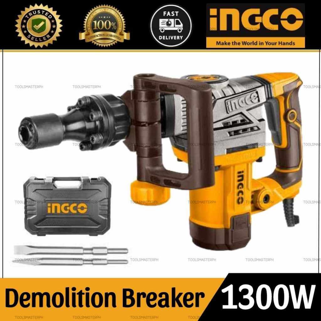 INGCO Industrial Demolition Breaker Hammer 1300W PDB130018 | Shopee ...