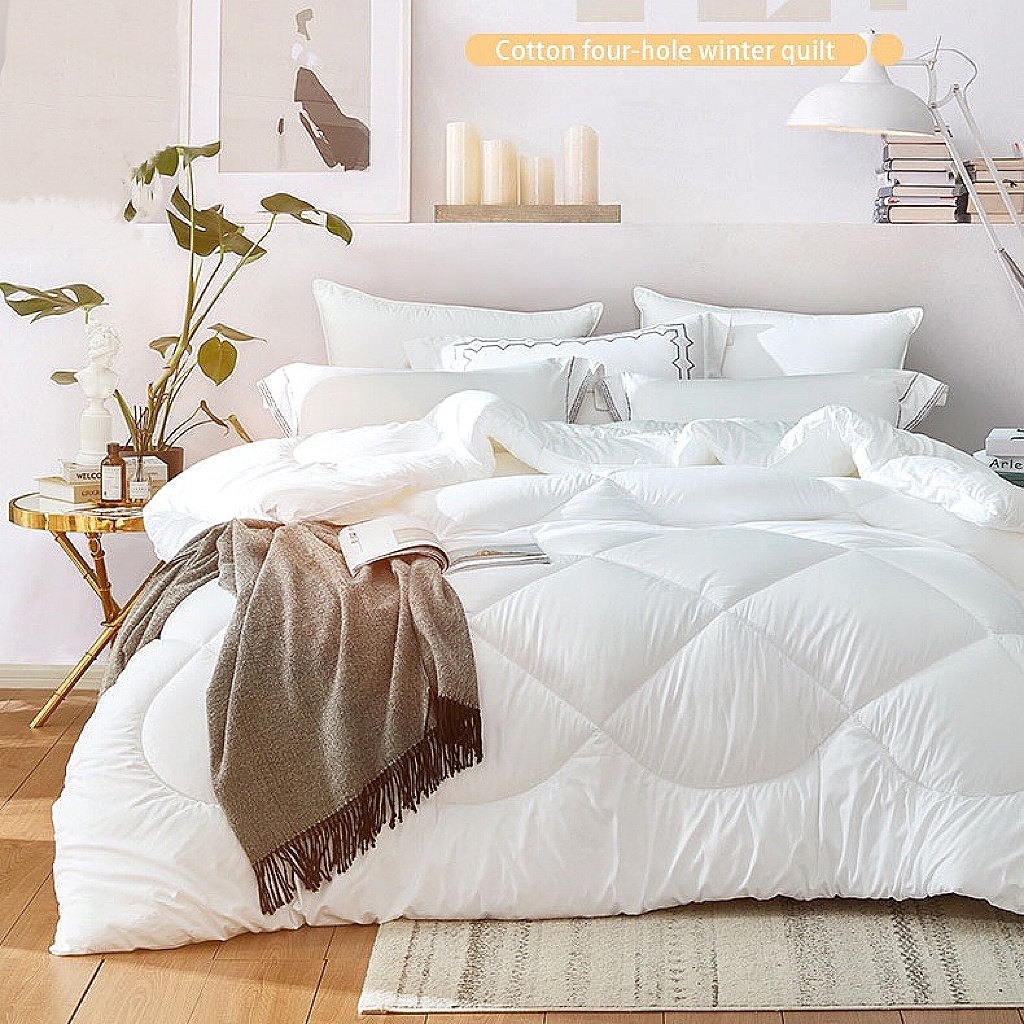 COD COMFORTER PLAIN COTTON WHITE | Shopee Philippines