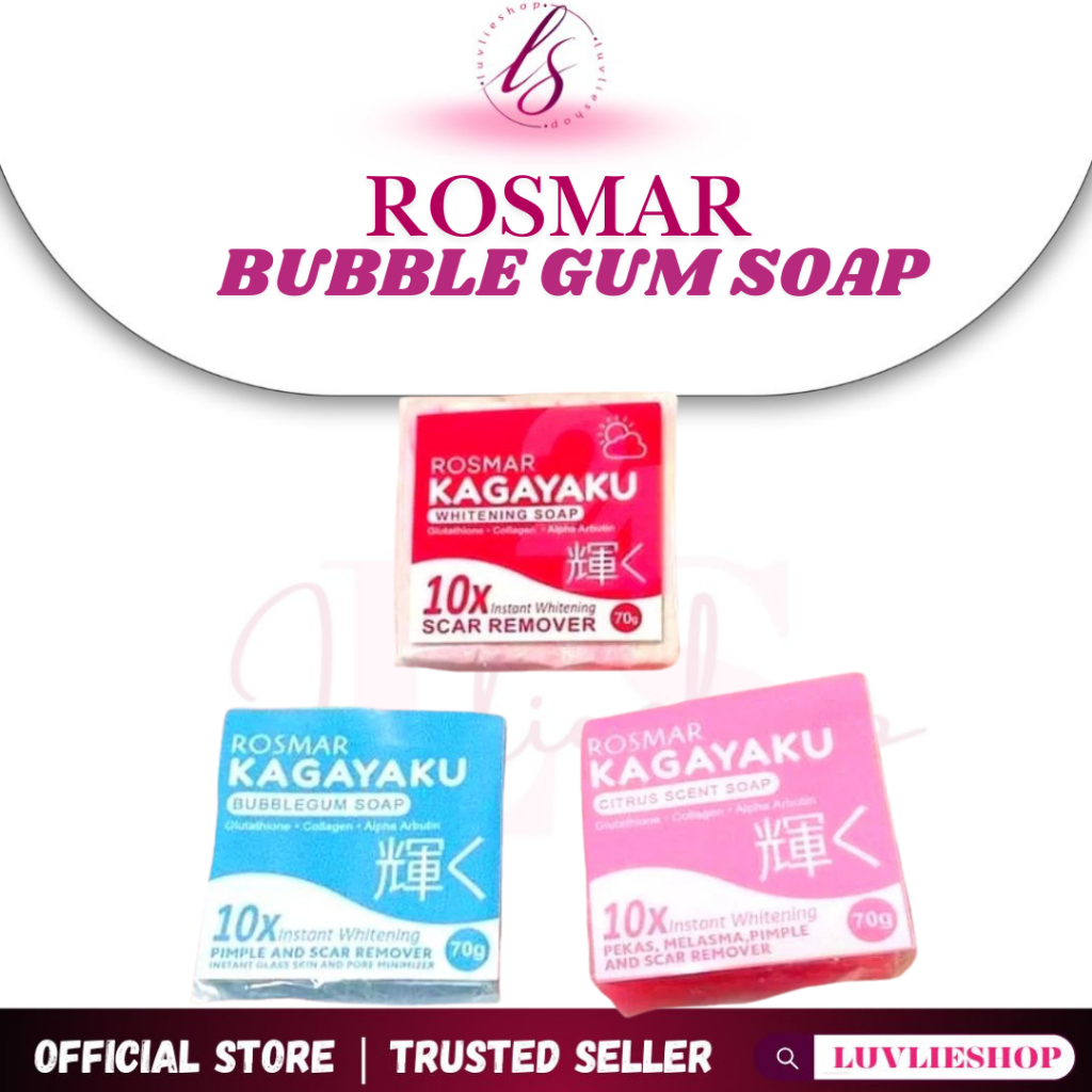 Rosmar Kagayaku Bubble Gum Soap | Choco Mint Soap 10x Instant Whitening ...