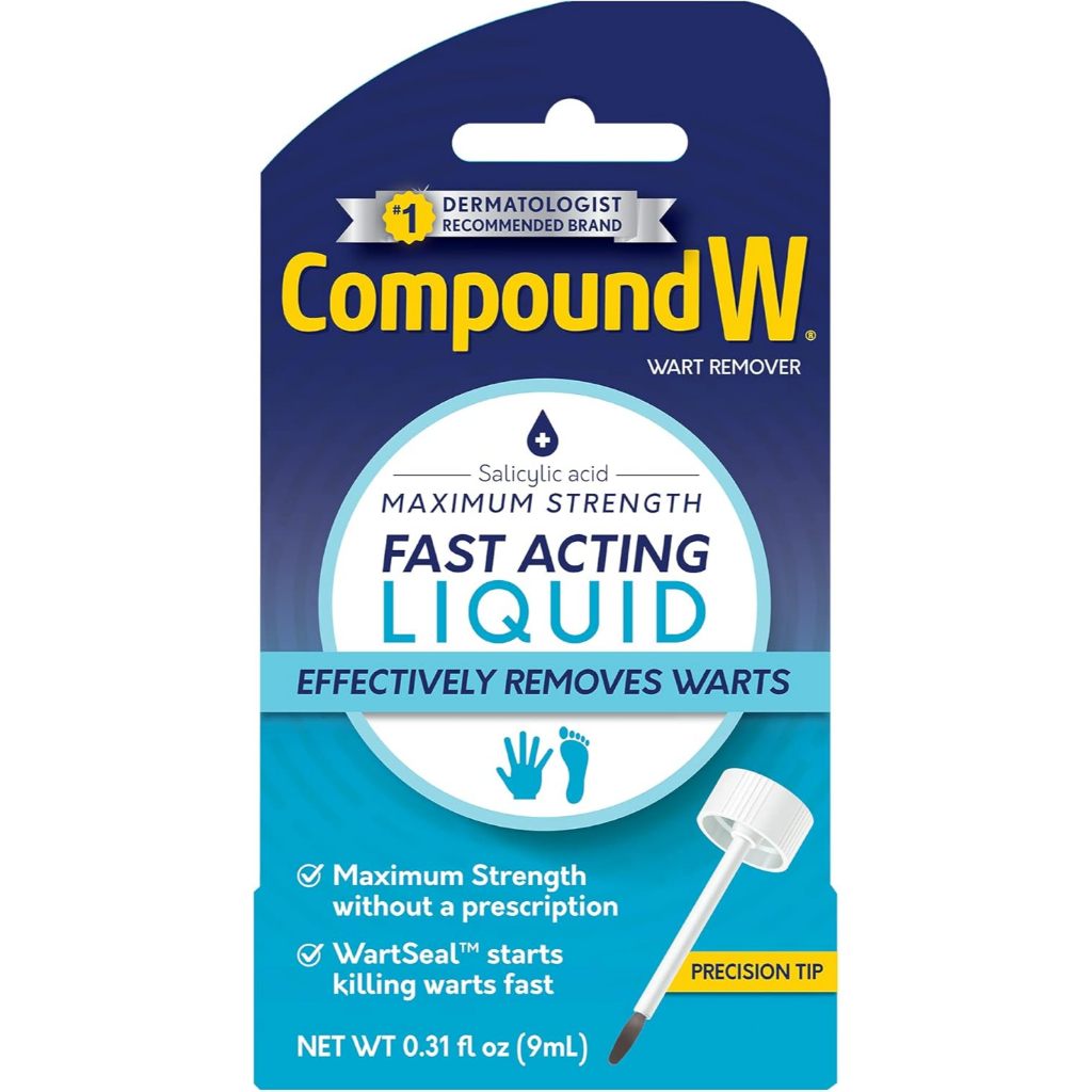 Compound W Maximum Strength Fast Acting Liquid Wart Remover, 0.3 Fl Oz ...