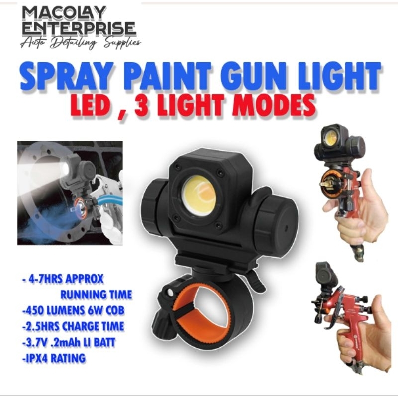 LT-015 Rechargeable Car Spray Paint Gun LED Light | Shopee Philippines