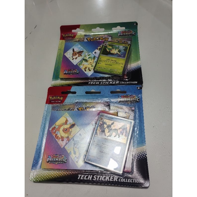 Pokemon Prismatic Evolution Tech Sticker Collection Blister | Shopee ...