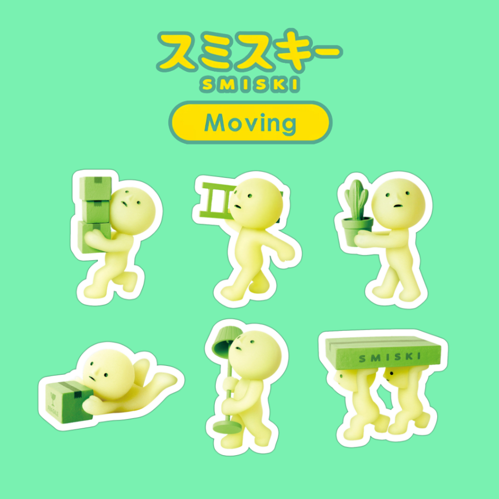 SMISKI Moving Series Sticker Set (6pcs) | Shopee Philippines