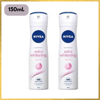 Nivea Anti-Perspirant Extra Whitening Spray / Brightening Powder spray ...