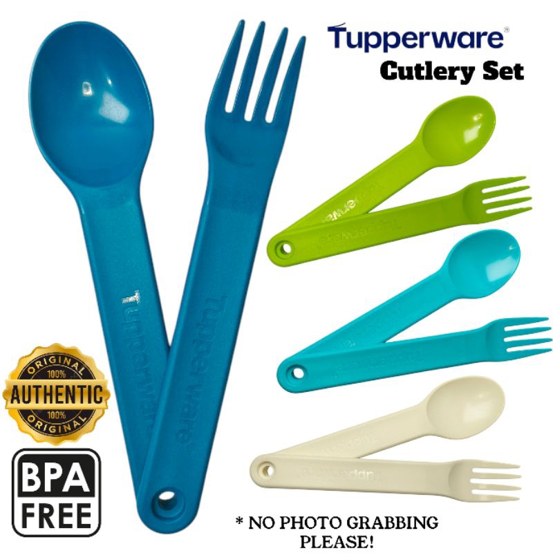 Tupperware Cutlery Set (Spoon & Fork) | Shopee Philippines