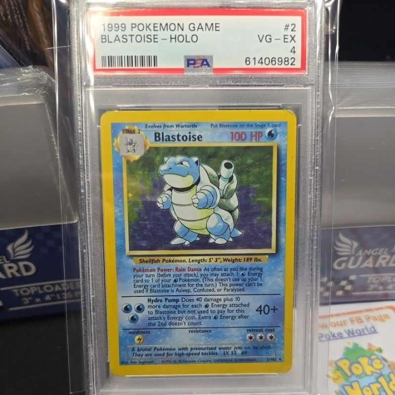 PSA 4 Blastoise 2/102 Base Set Holo - 1999 Vintage - Pokemon Graded ...