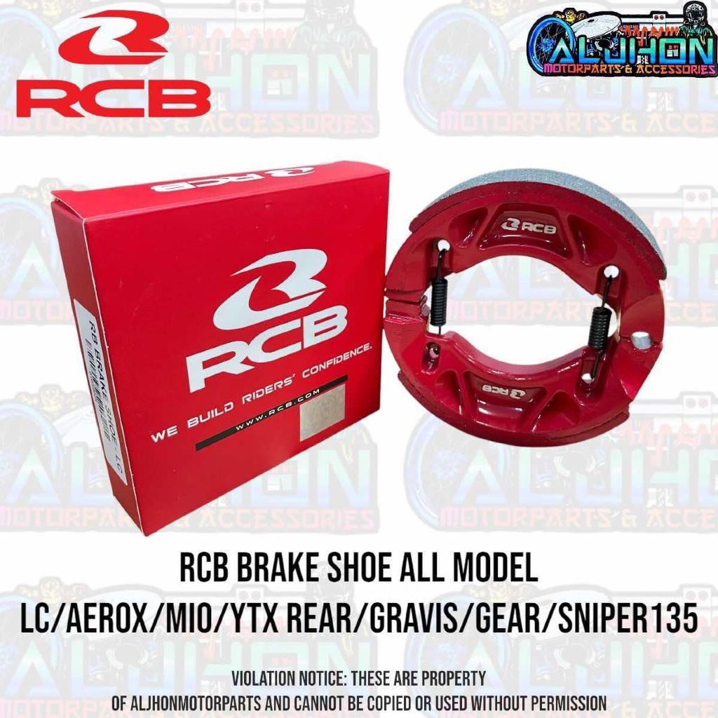 RCB Brake Shoe MIO/ Mio i 125 M3 / SOULTY /AEROX/ SNIPER135 / CLICK125 ...