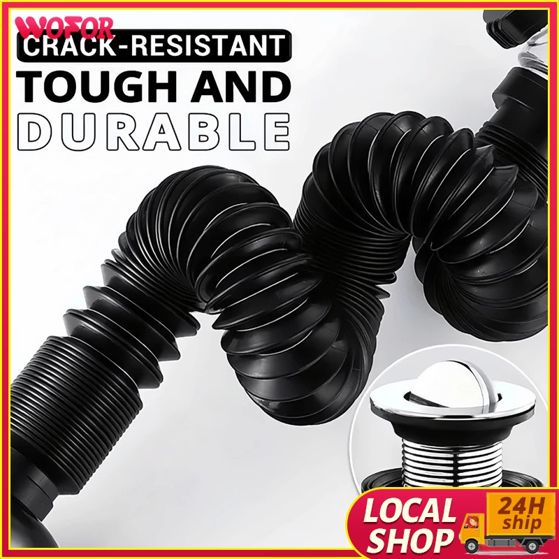 Universal Sink Flexible Expandable Drain Pipe Set 1PC Retractable Water ...