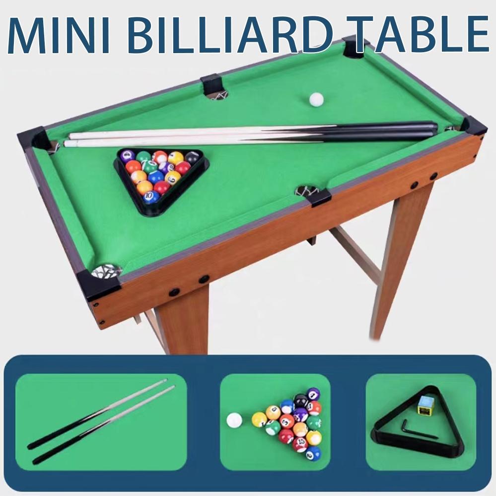 Kid-Friendly Wooden Mini Pool Table Set - 69cm & 90cm Options with Cues ...
