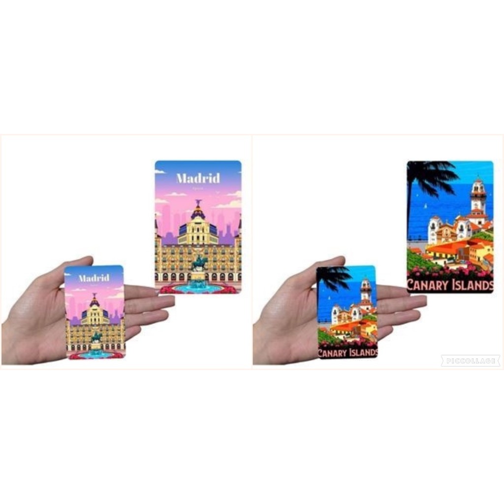 Rubber Ref Magnet Souvenir - Spain Vintage Design (Canary Island ...