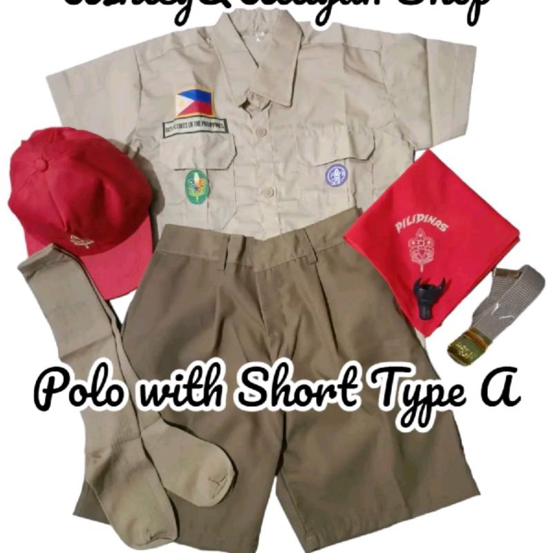 Polo with Short Type A Uniform Set | Shopee Philippines