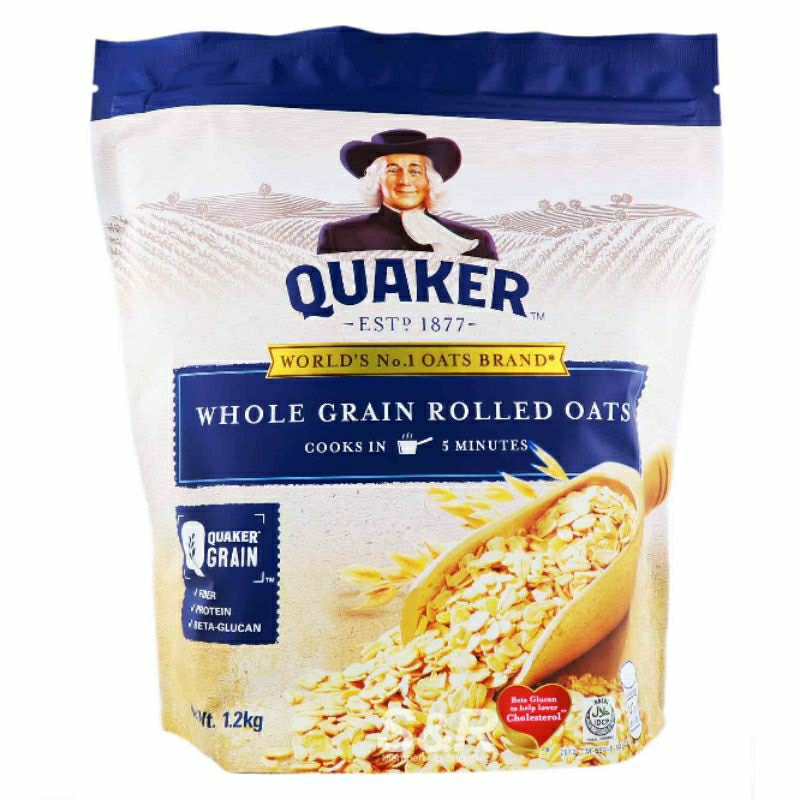 Quaker Whole Grain Rolled Oats 1.2kg | Shopee Philippines