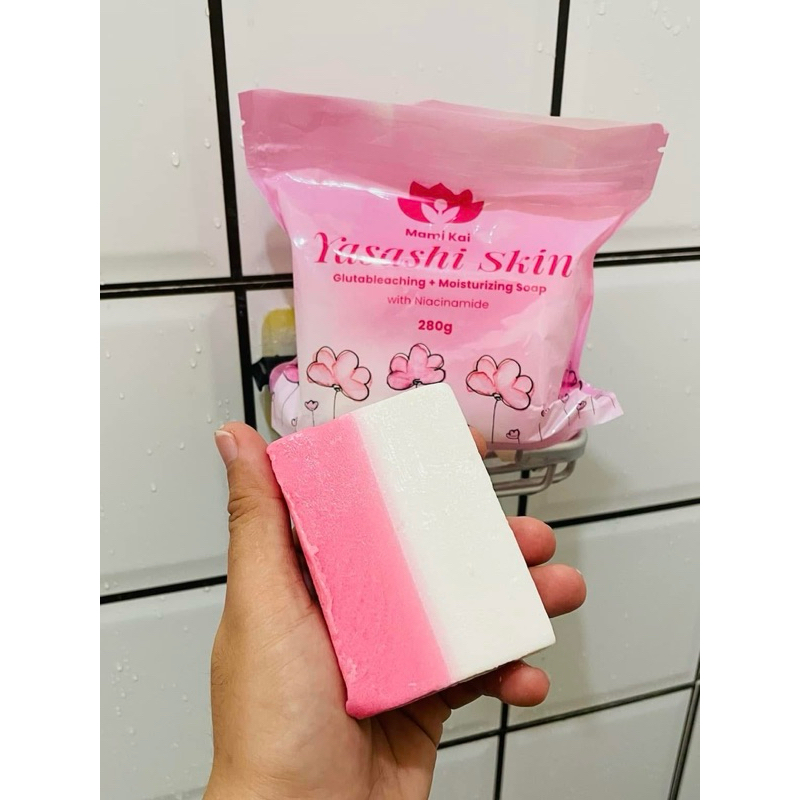 YASASHI SKIN GLUTABLEACHING + MOISTURIZING SOAP WITH NIACINAMIDE BY ...