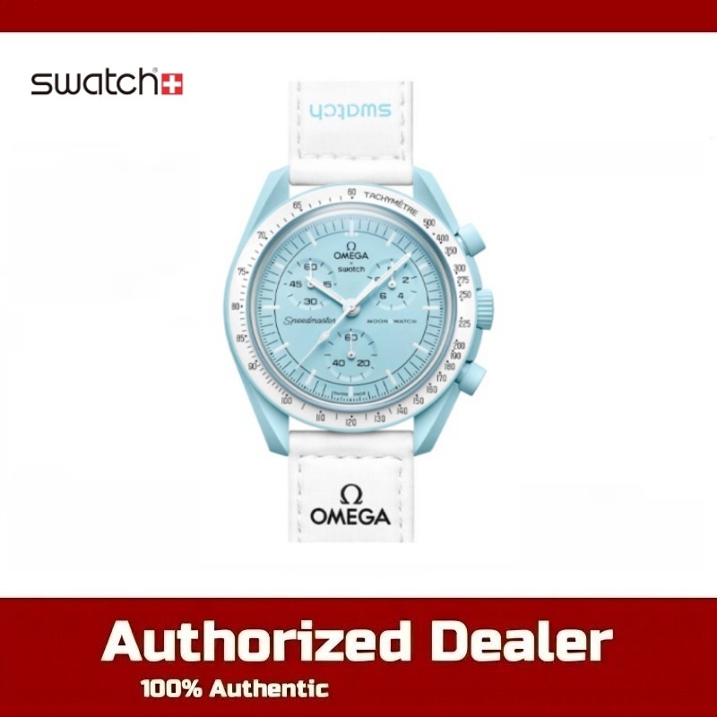 Original SWATCH X Omega Blue Solar System Uranus Men And Women Watches ...