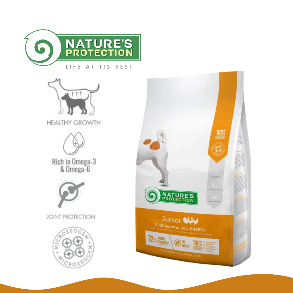 Nature's Protection Junior Dog Food | All Breeds | Poultry 18kg ...
