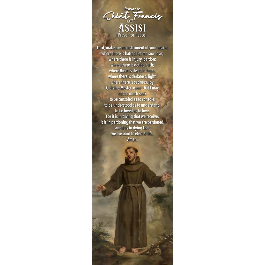 BOOKMARK - PRAYER TO ST. FRANCIS OF ASSISI (7 X 23 CM) | Shopee Philippines