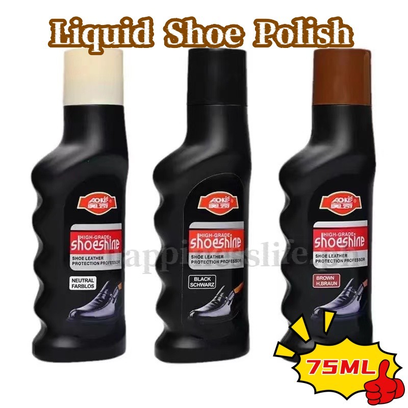 75ML Aokie Premium Liquid Shoe Polish Wax Leather Shoe Polish Leather ...
