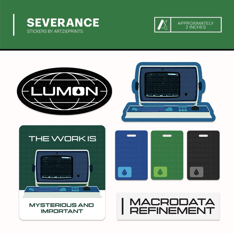 Severance Apple TV Series Stickers | Matte Laminated Waterproof | For ...