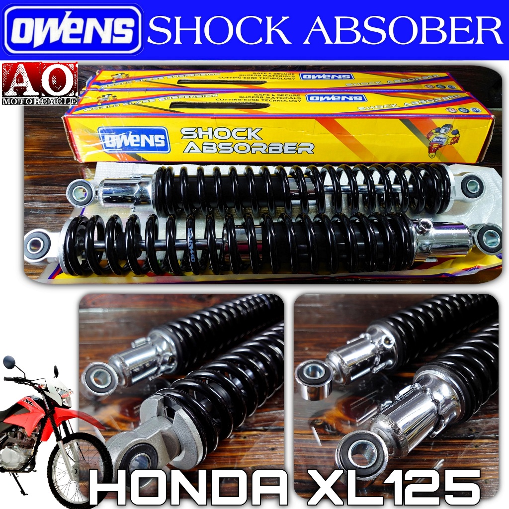 OWENS Rear Shock Absorber For Honda XL 125 Dual Shock Single 400mm ...