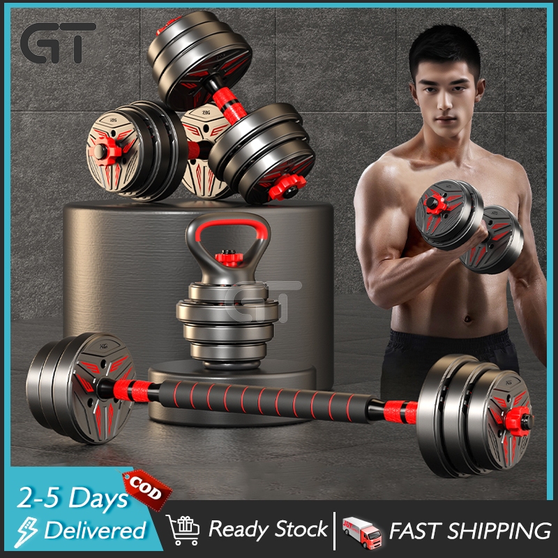 GT Dumbell Set for Men Dumbbell Pair Detachable 15~30 | 35~50Kg PVC ...