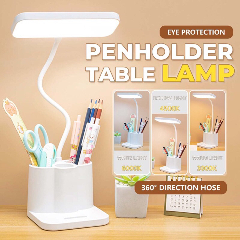 USB Rechargeable LED Desk Lamp Study Lamp Foldable Table Lamp Student ...