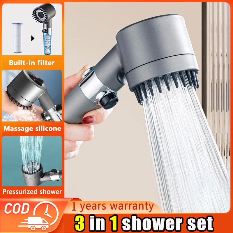 4 in 1 Shower head Pressurized nozzle comes with filter High pressure ...