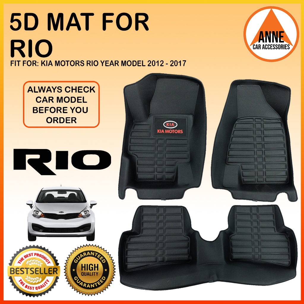 TPE / 5D Car Deep Dish Matting for Kia Rio 2012 - 2017 / 2018 - 2021 ...