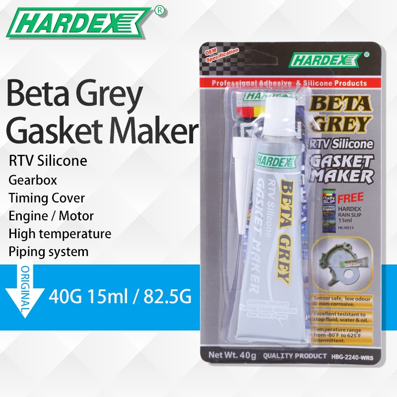 Hardex Beta Grey Gasket Maker Silicone 40g High Temp 82.5g For Engine liquid gasket veta Gray ...