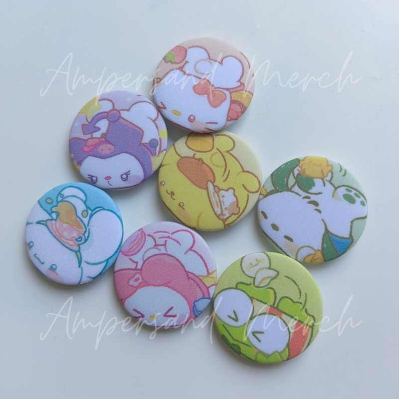&M Sanrio Characters Button Pin (sold per piece) | Shopee Philippines