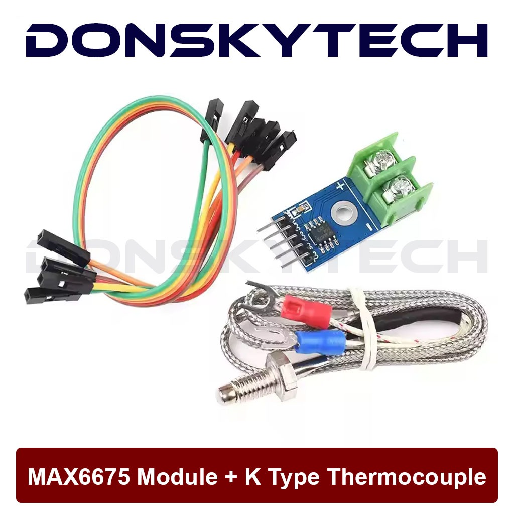 MAX6675 Module + K Type Thermocouple Thermocouple Sensor | Shopee ...