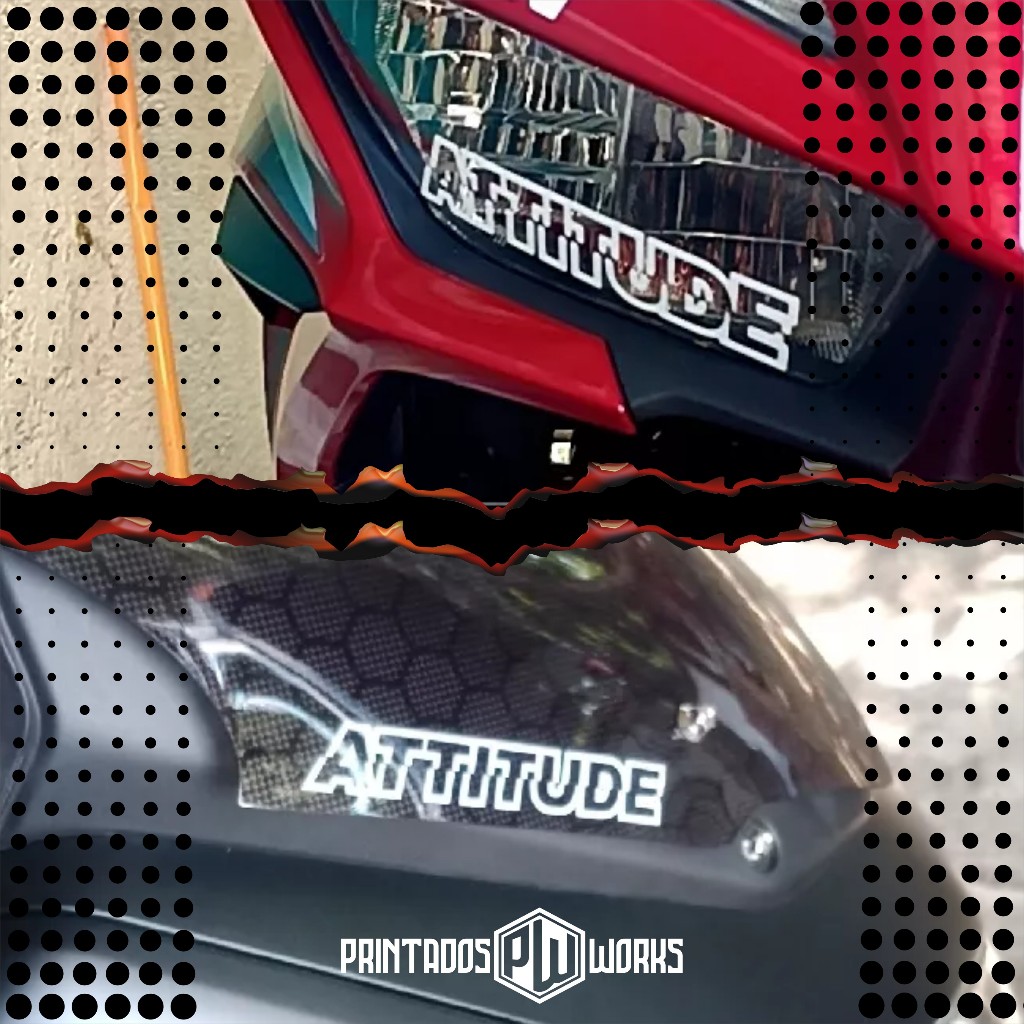 ORIGINAL ATTITUDE decal sticker cutout for car , motorcycle and more ...