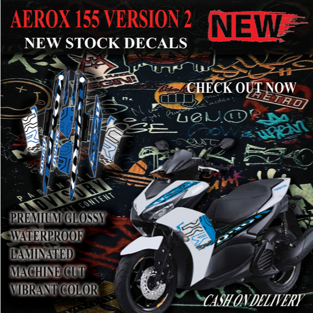 AEROX 155 NEW FULL DECALS X DESIGN AEROX 155 STICKERS ACCESSORIES ...