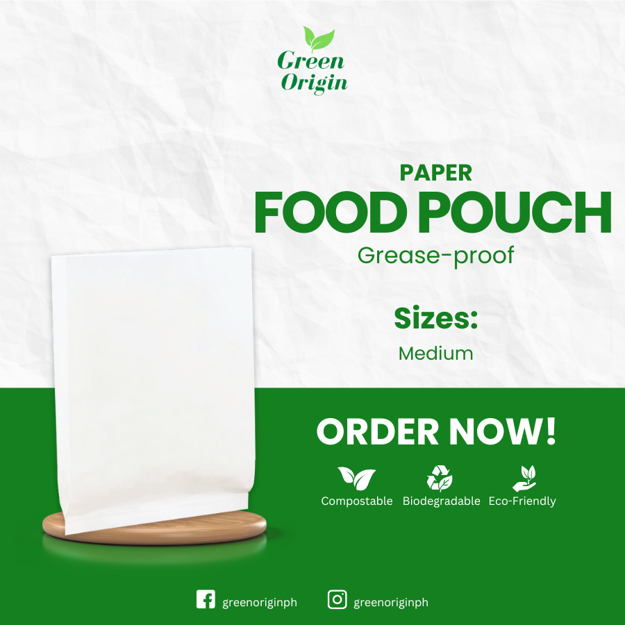 Paper Food Pouch Grease White Paper Bag 100pcs per pack | Shopee ...
