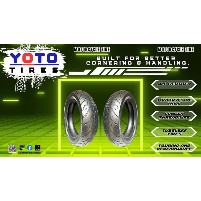YOTO TIRE TUBELES 13" 14" 17" | Shopee Philippines