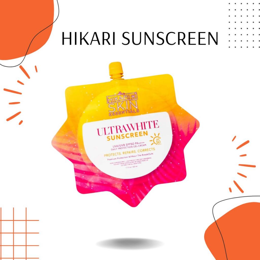 Hikari Skin UltraWhite Sunscreen SPF50 50ml | Shopee Philippines