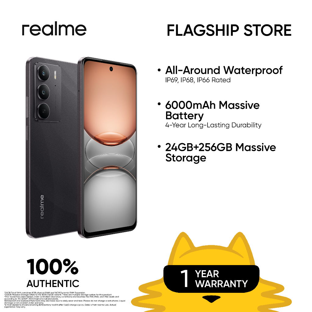realme C75 [8GB +128GB] (Waterproof, 6000mAH Massive Battery, Ultra ...