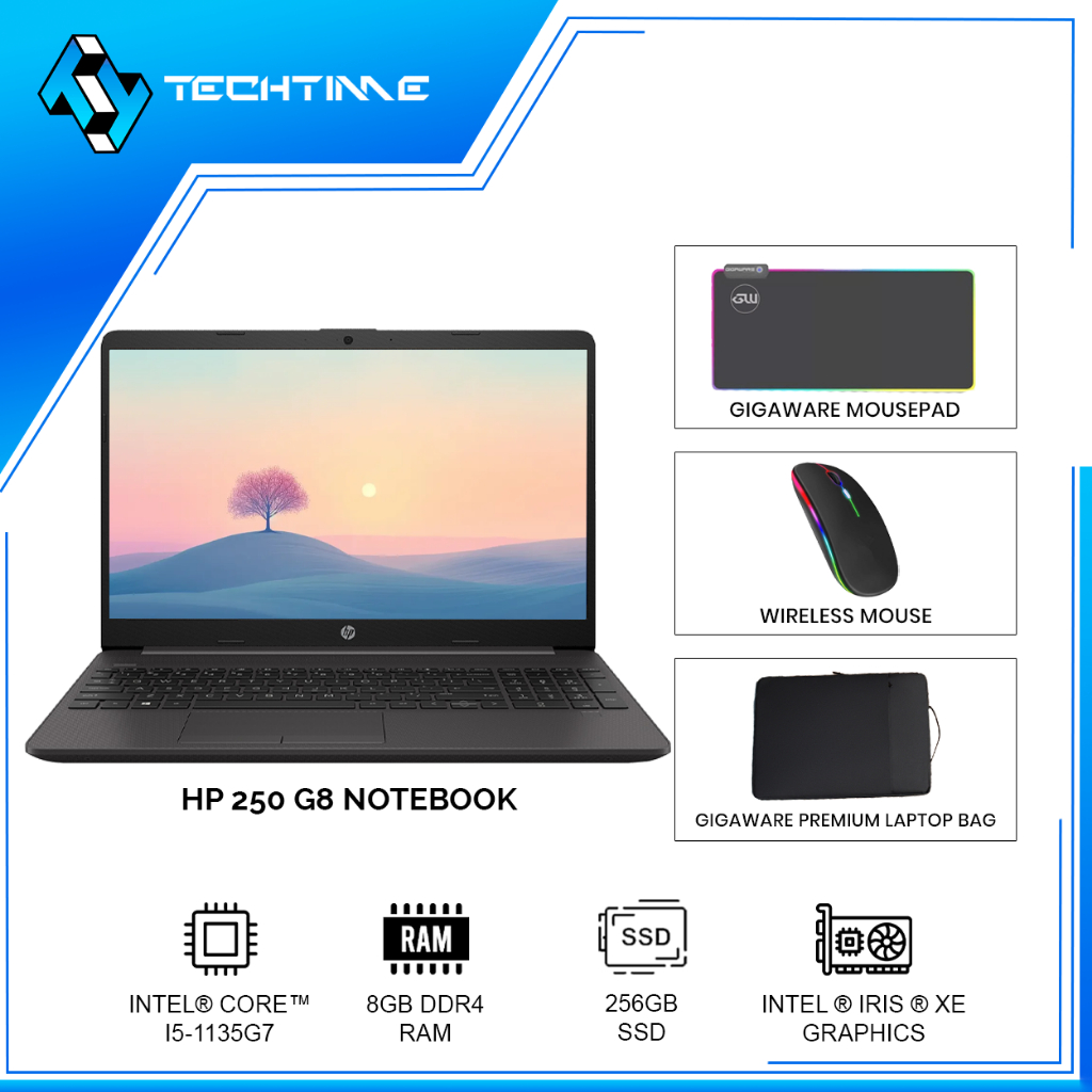 HP 250 G8 Notebook 15.6” FHD (1920x1080), Intel Core i5-1135G7 8GB DDR4 ...