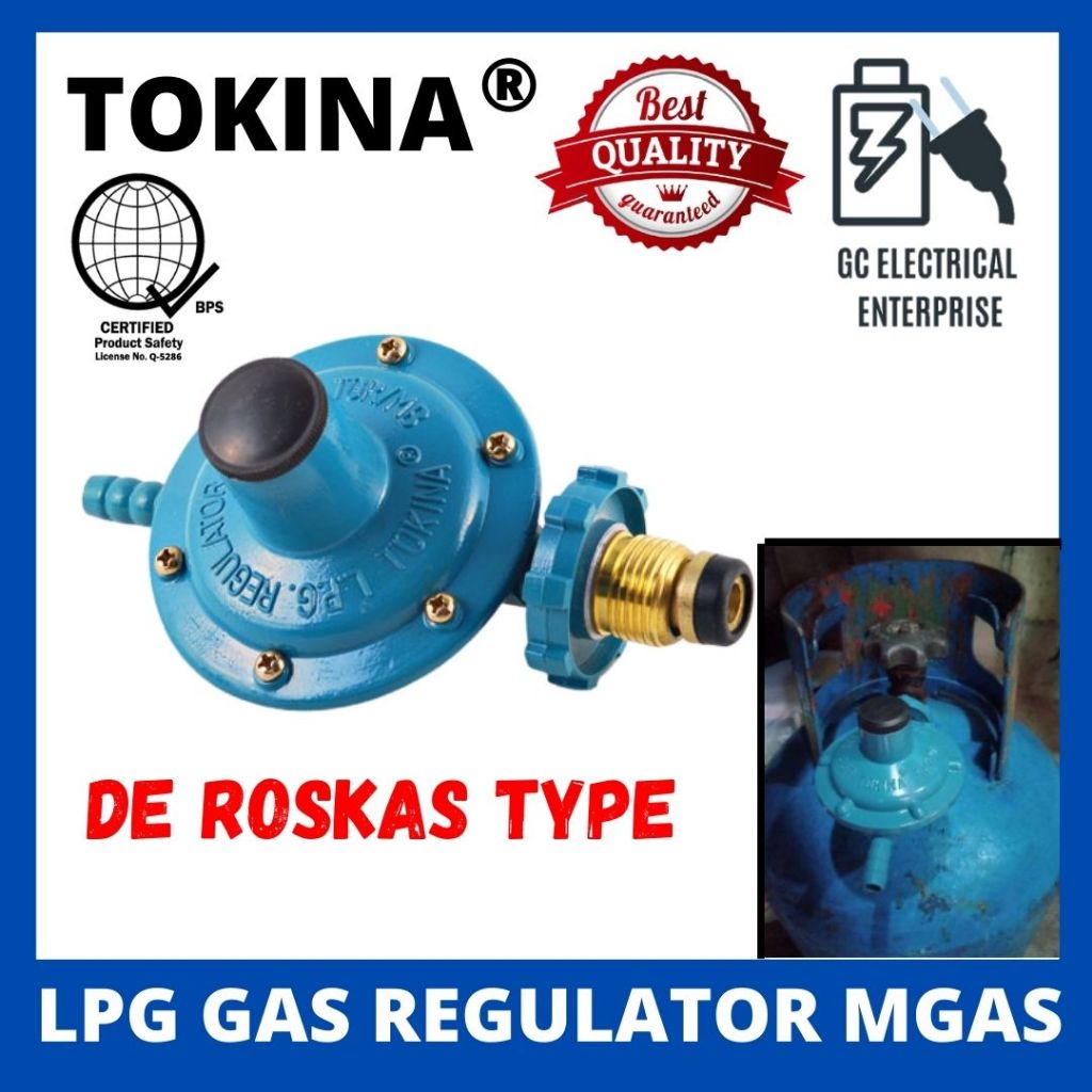 Tokina LPG Gas Regulator De Roskas M-Gas Regulator De Roscas Heavy Duty ...