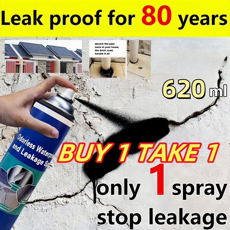 【B 1 T 1】Waterproof spray sealant 620ml Roof sealant waterproof roof ...