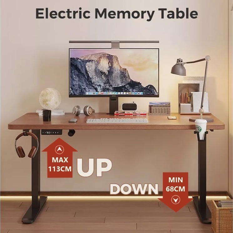 Electric Smart Lift Table Computer Table Office Table Study Gaming ...