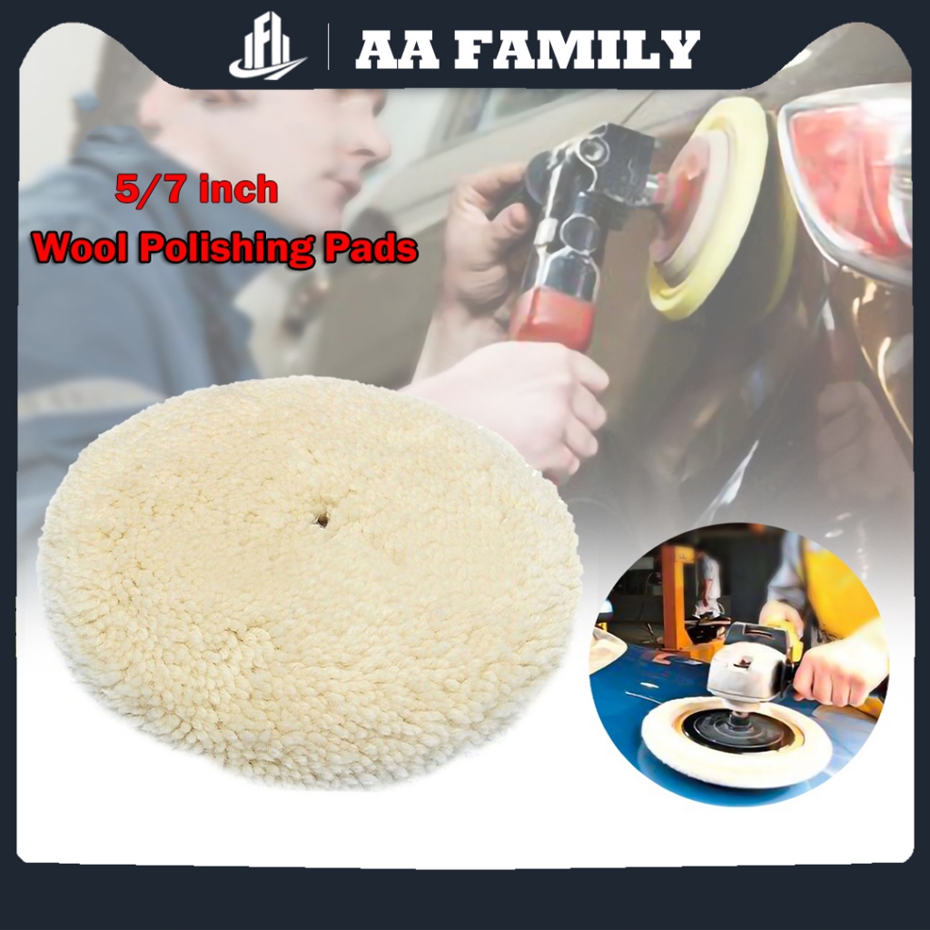 Wool Polishing Pads Buffing Pads Car Polishing Wool Disc 5/7 Inch Wool ...